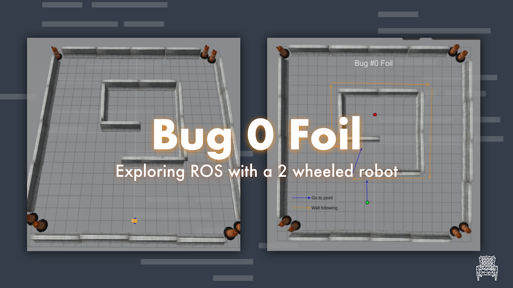 Exploring ROS with a 2 wheeled robot #9 – Bug 0 Foil - The Construct
